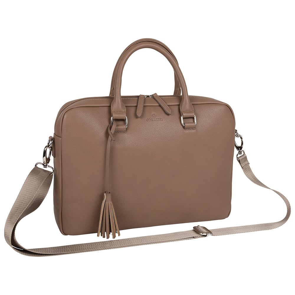 Sacoche ordinateur 15'' OBERTHUR Sofia 1 compartiment taupe : Chez ...