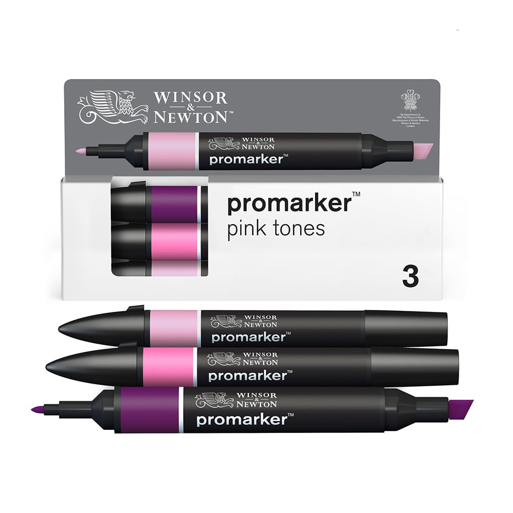 3 feutres PROMARKER Set tons roses : Chez Rentreediscount Fournitures ...