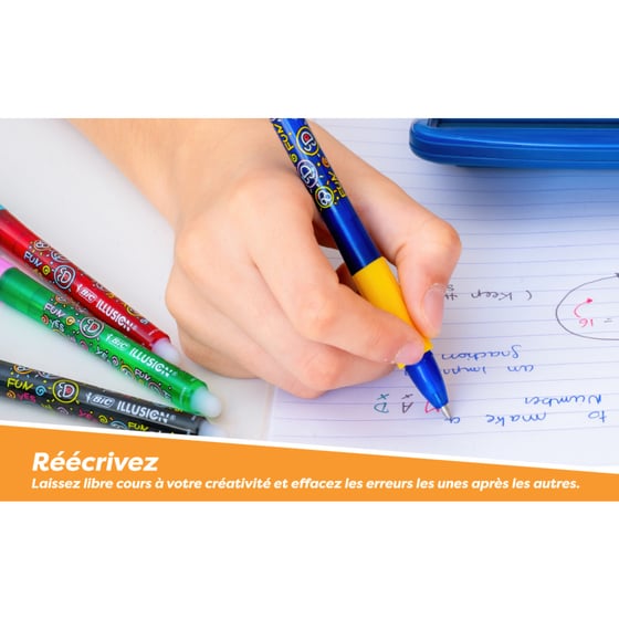 3 Recharges Stylo Roller BIC Illusion Vert : Chez Rentreediscount ...