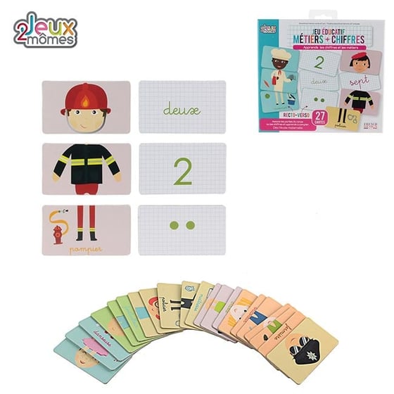 Cartes éducatives métiers et chiffres : Chez Rentreediscount Cadeaux & Jeux