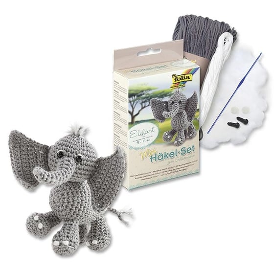 Kit mini crochet Eléphant : Chez Rentreediscount Loisirs créatifs