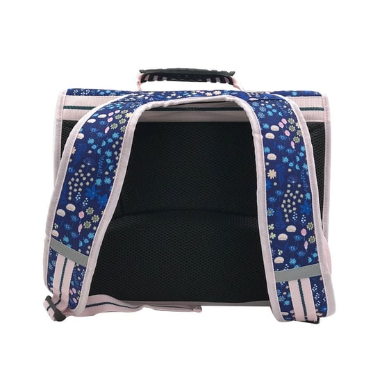 Cartable NAF NAF Fleurs 38cm double compartiment bleu : Chez ...