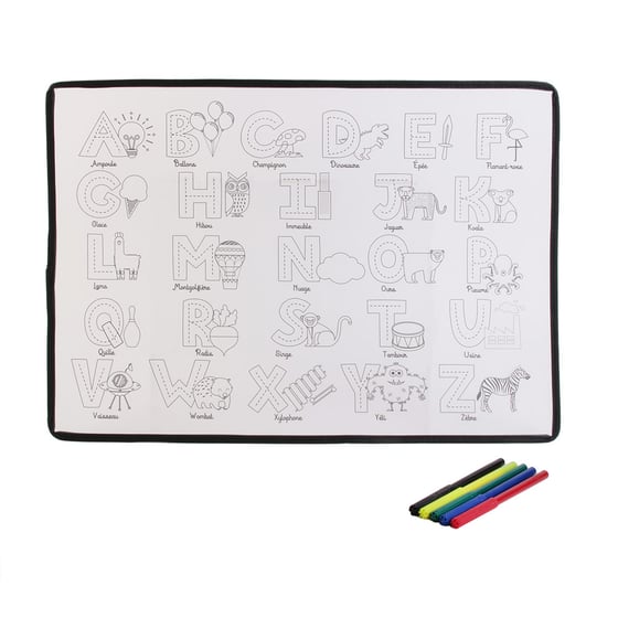 Sous-main éducatif Alphabet à colorier 48x34cm : Chez Rentreediscount ...