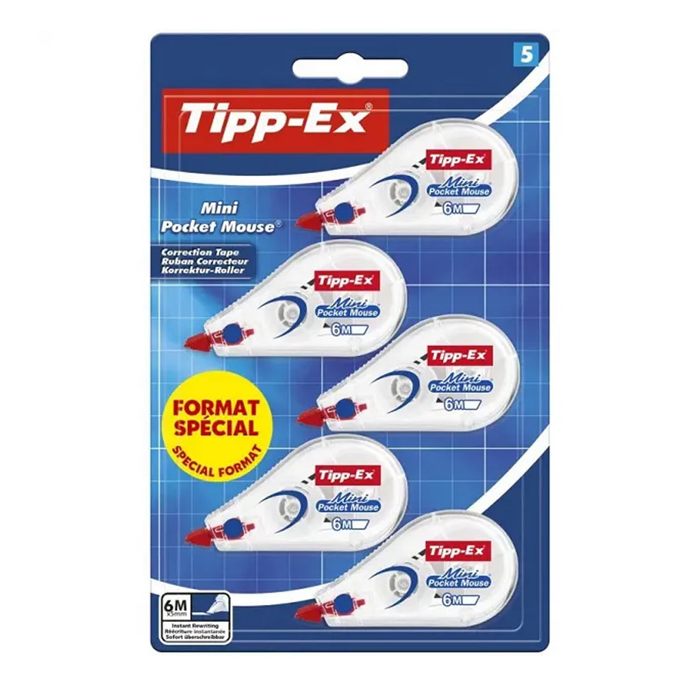 Lot de 5 souris Mini Pocket Mouse TIPP EX rubans très résistant dont 1 ...