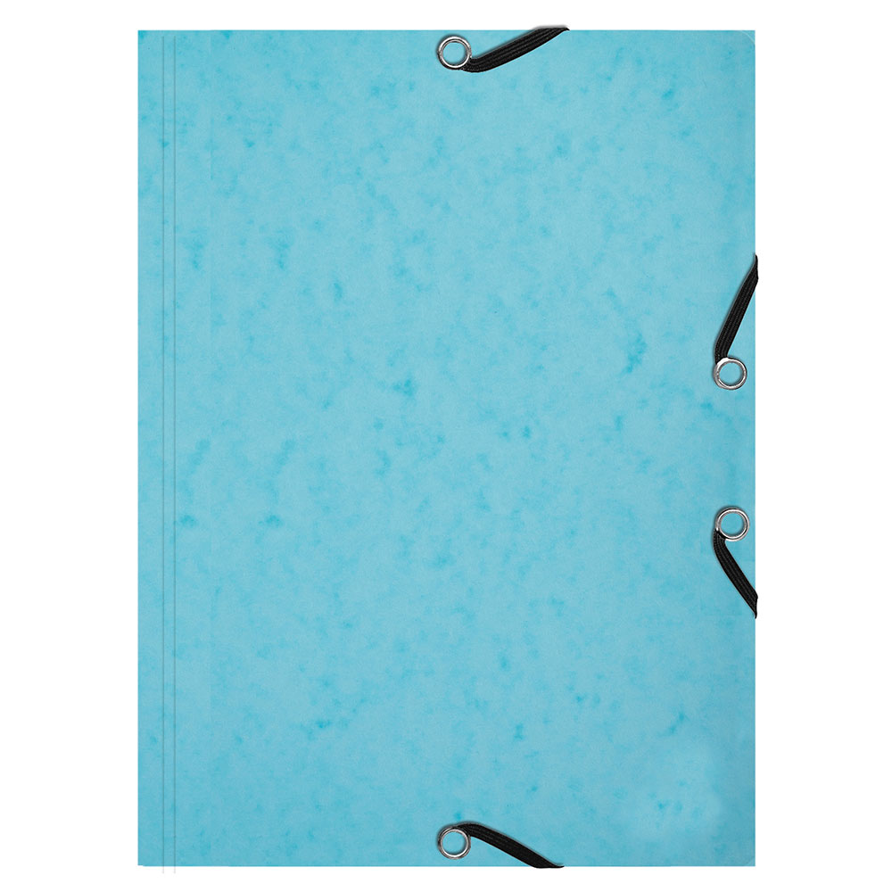 Lot Chemise à rabats EXACOMPTA Aquarel Pastel + 25 fiches bristol A5 Spécial révisions Bleu ...