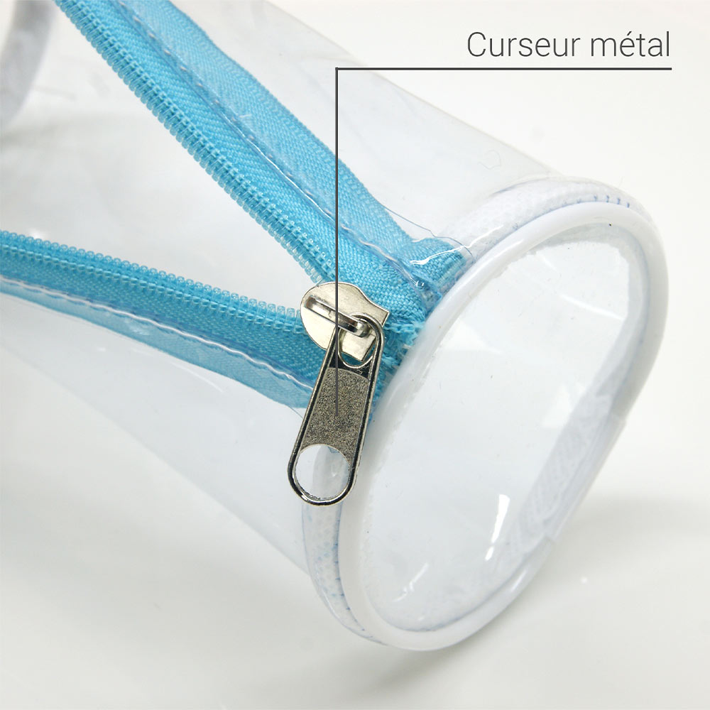 Trousse ronde transparente WAYTEX : Chez Rentreediscount Cartables ...