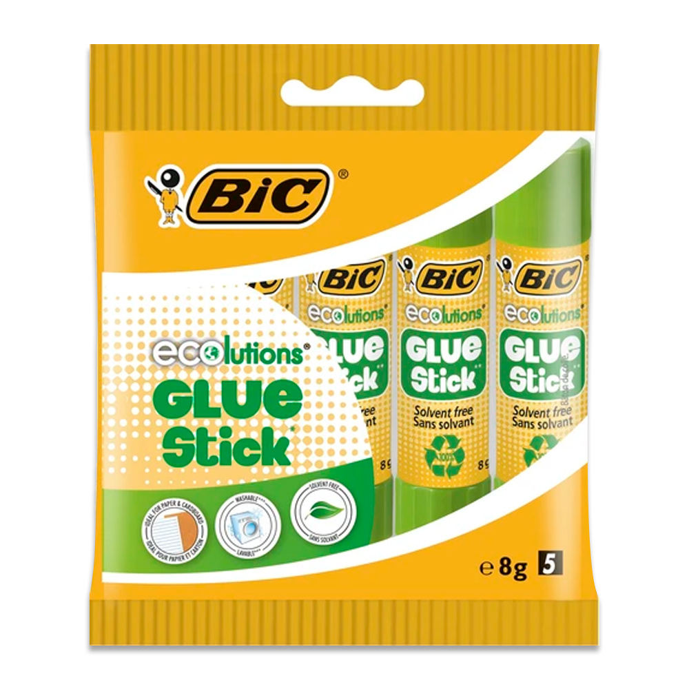 Lot de 10 bâtons de colle BIC Ecolutions 8g de BIC , Colles, sprays et ...