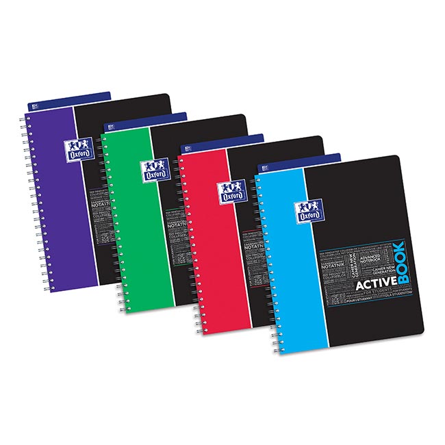 Cahier Activebook OXFORD polypro A4+ 160 pages Seyès : Chez ...
