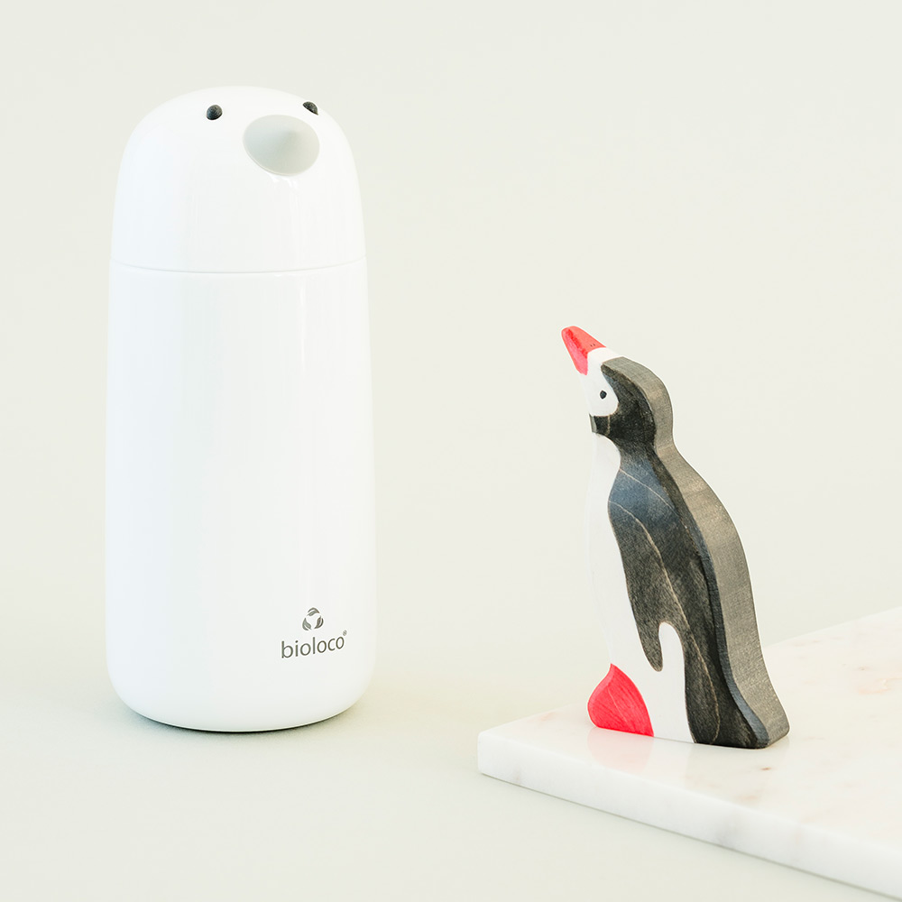 Gourde enfant inox isotherme CHIC MIC Bioloco Kids 350ml Penguin : Chez ...