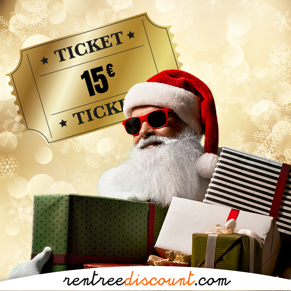 Jeu ticket d'or noël
