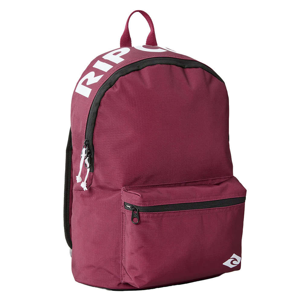 Sac à dos RIP CURL 1 compartiment bordeaux : Chez Rentreediscount ...