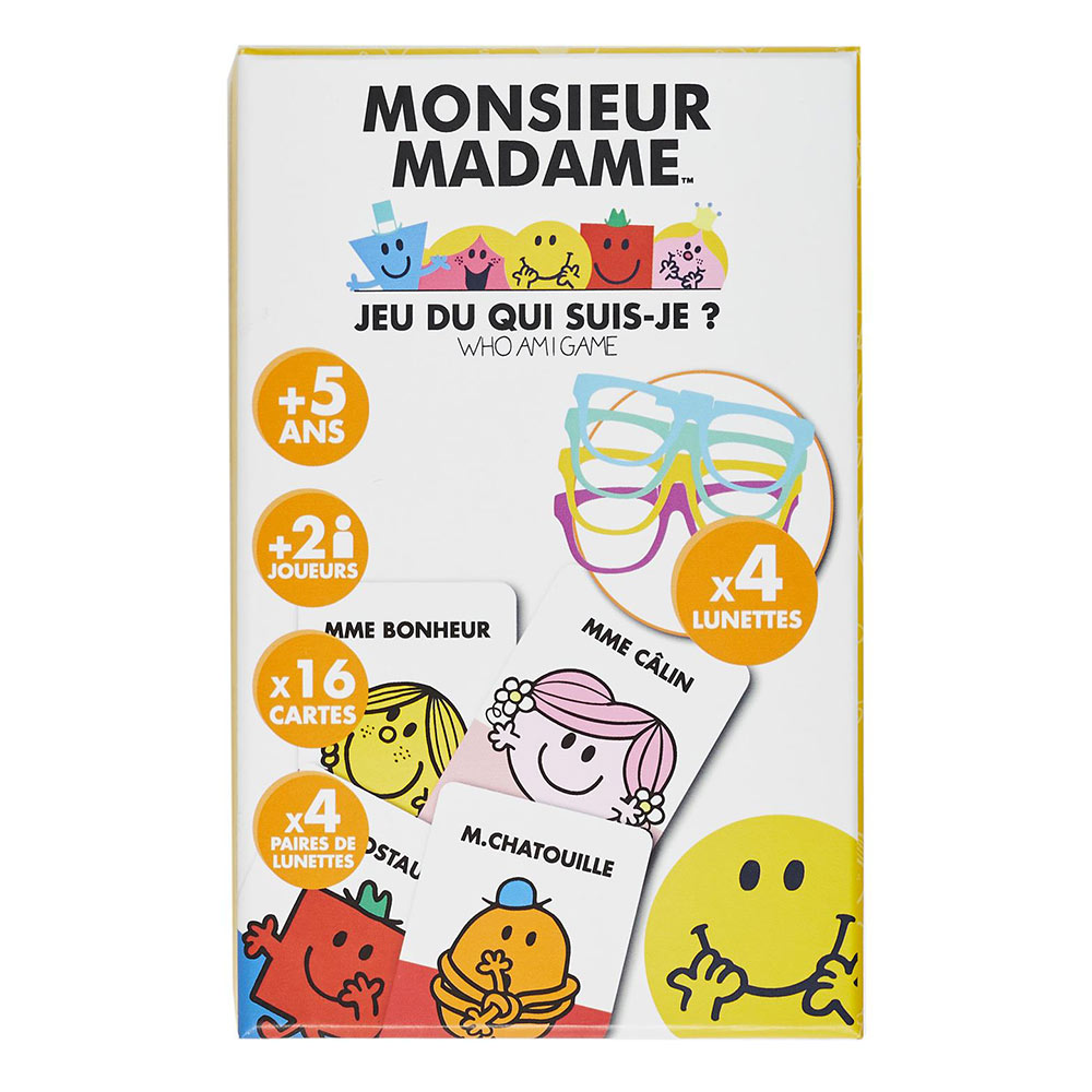 Jeu QUI SUIS JE MONSIEUR MADAME : Chez Rentreediscount Cadeaux & Jeux