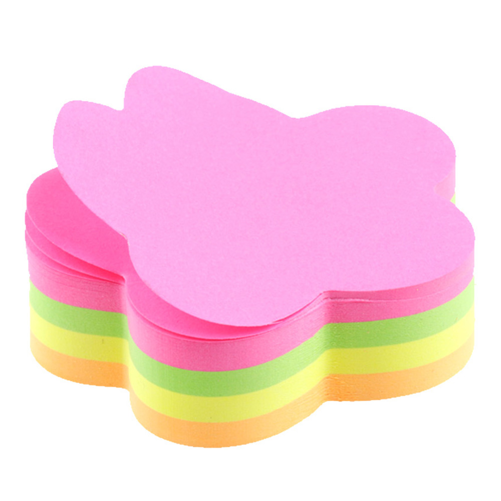 Bloc notes repositionnables forme fleur 200 feuilles 4 couleurs : Chez ...