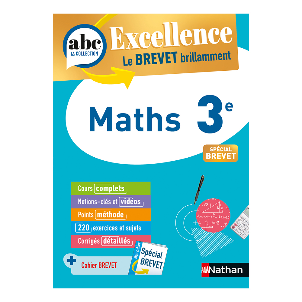 ABC Excellence NATHAN Maths 3e - Brevet 2024 : Chez Rentreediscount Le ...