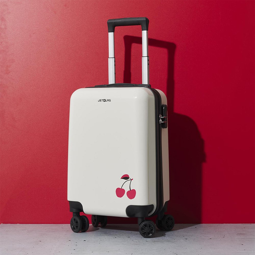 valise cabine rigide jet lag cherry 54cm blanche : Chez Rentreediscount ...