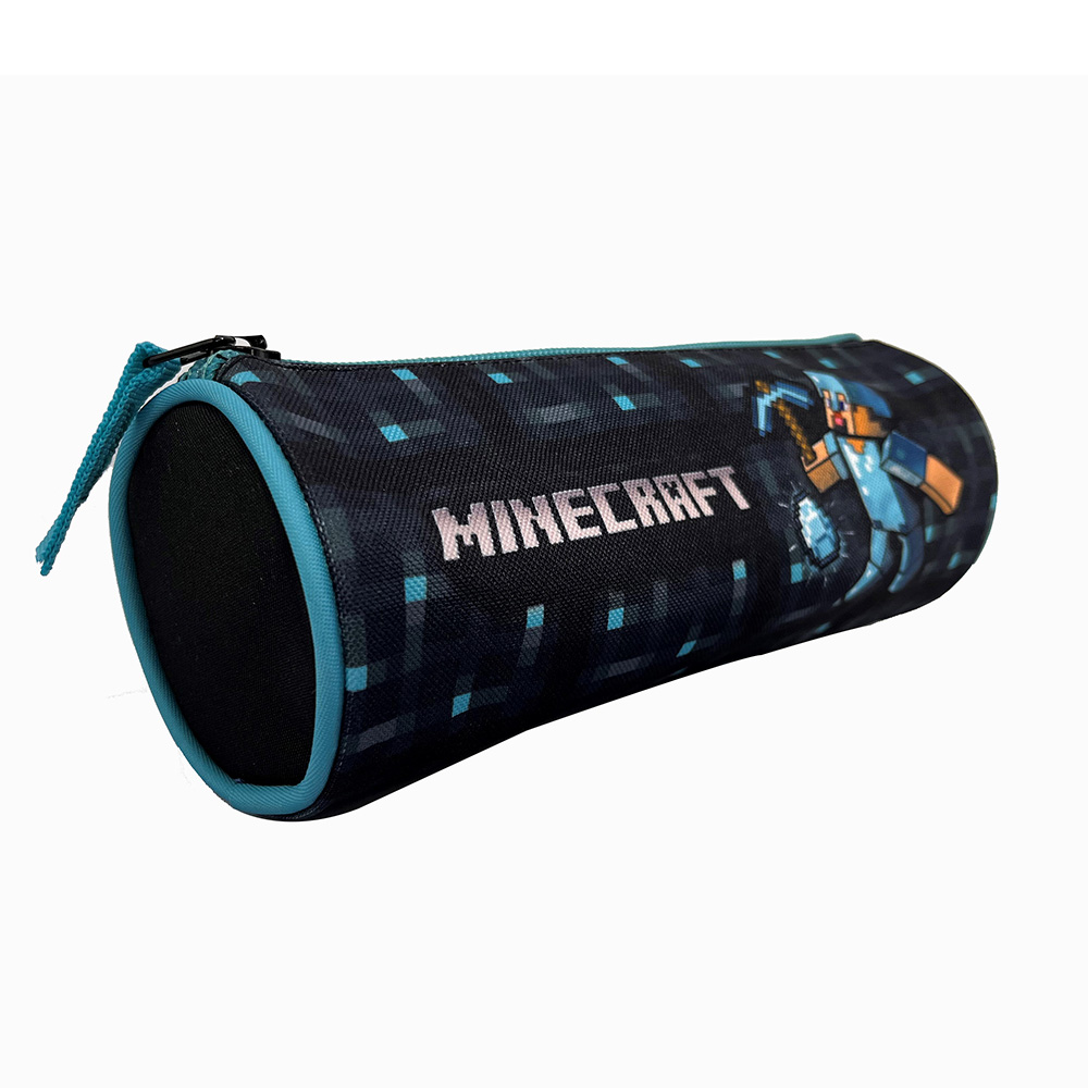 Trousse ronde MINECRAFT Noire : Chez Rentreediscount Cartables & trousses