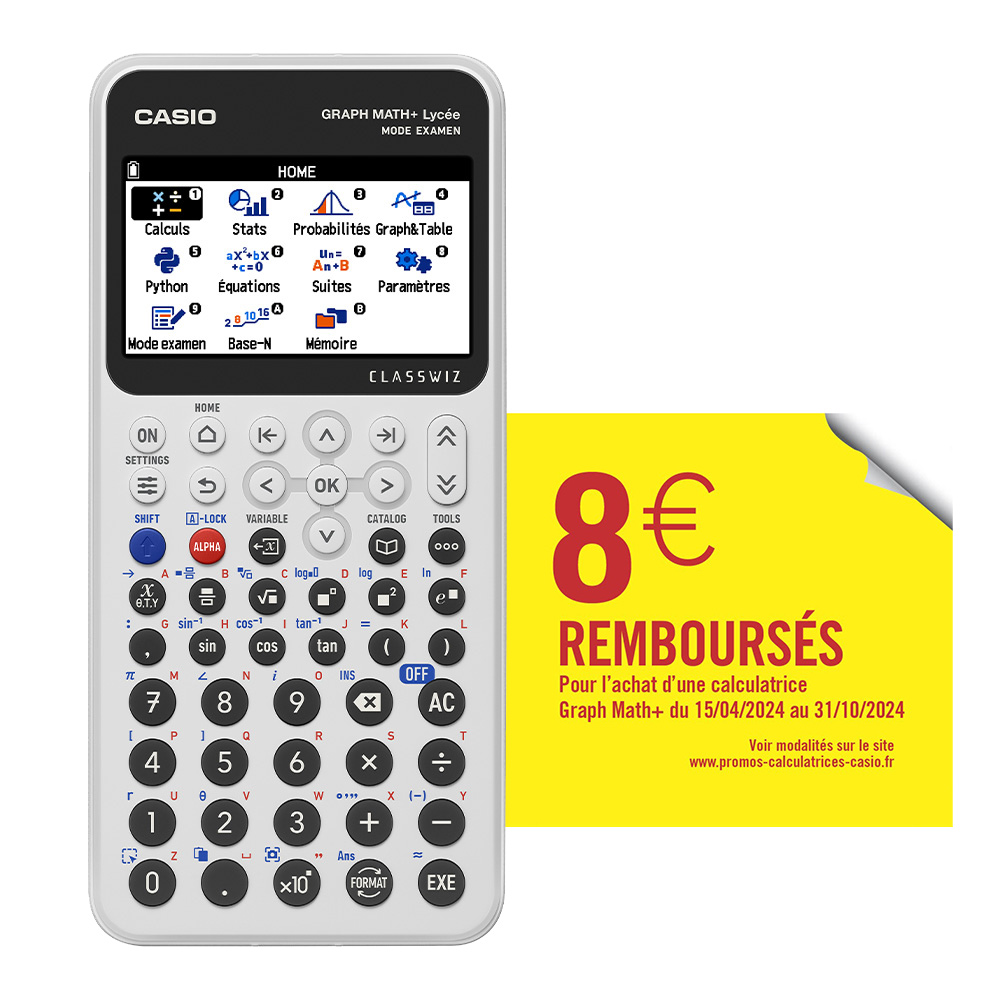 Calculatrice Graphique CASIO Graph Math language PYTHON : Chez ...