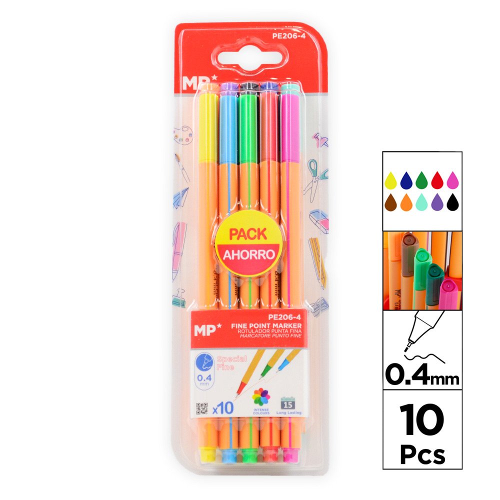 10 stylos feutres pointe ultra fine 0,4mm : Chez Rentreediscount ...