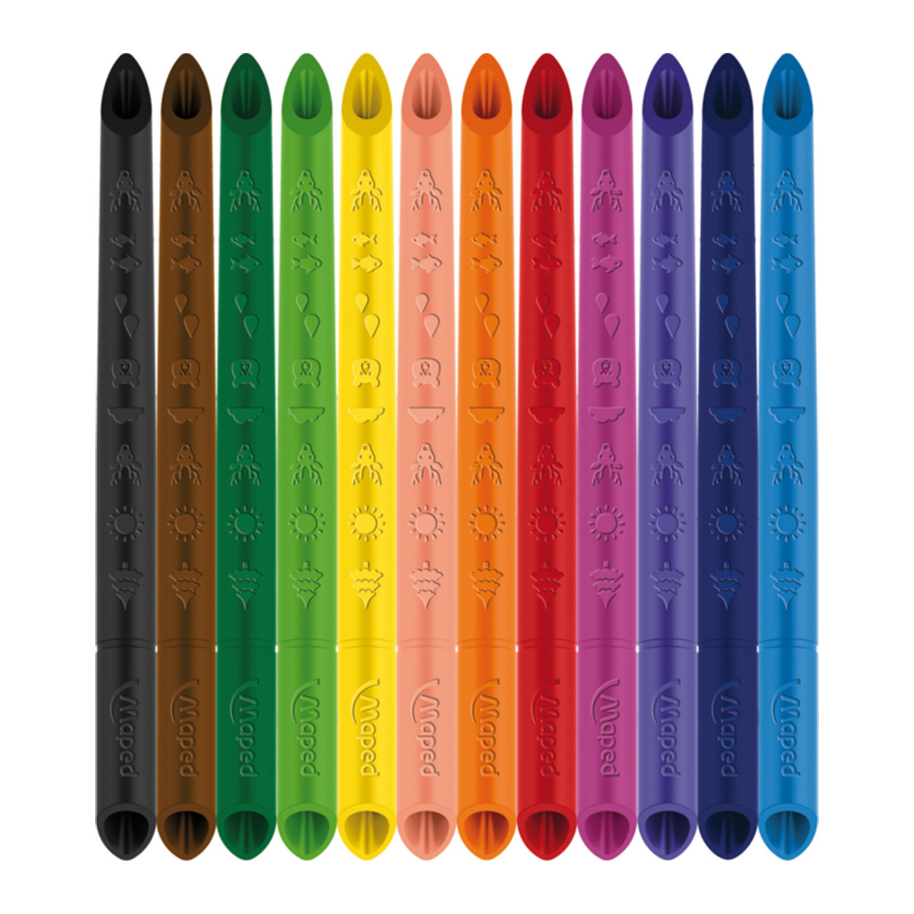 12 Crayons de Couleur MAPED Color'Peps Infinity : Chez Rentreediscount ...