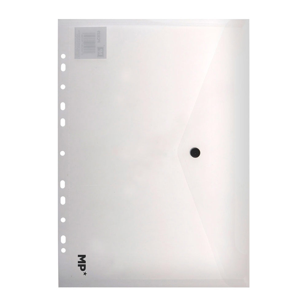 Pochette perforée A4 polypro transparente 25x33cm : Chez ...