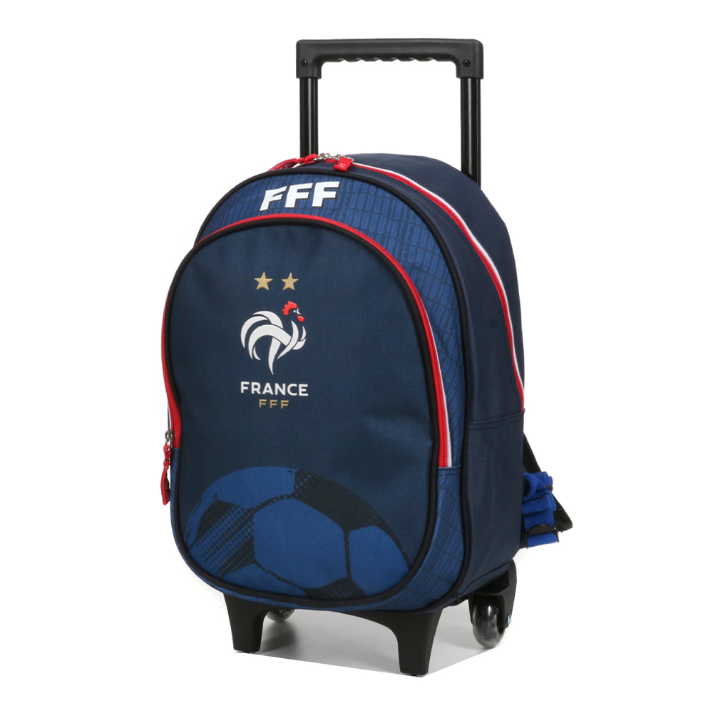 Sac à dos à roulettes FFF Ball 1 compartiment : Chez Rentreediscount ...