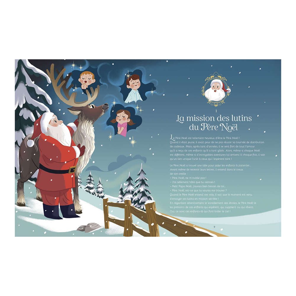 Livre enfant 24 histoires magiques du Père Noel - Les belles histoires ...