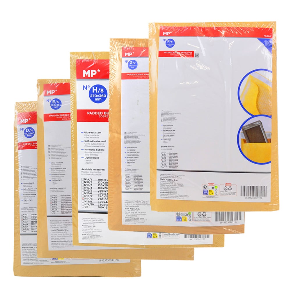 10 Enveloppes bulles kraft Fermeture auto-adhésive Format au choix 10 ...