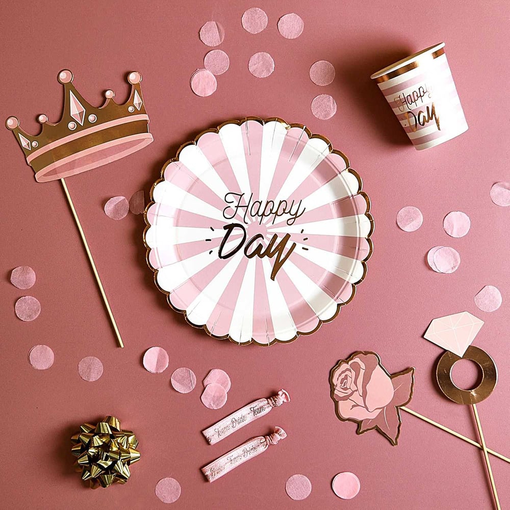 6 Assiettes en carton Baby Shower ou EVJF Bleu : Chez Rentreediscount ...