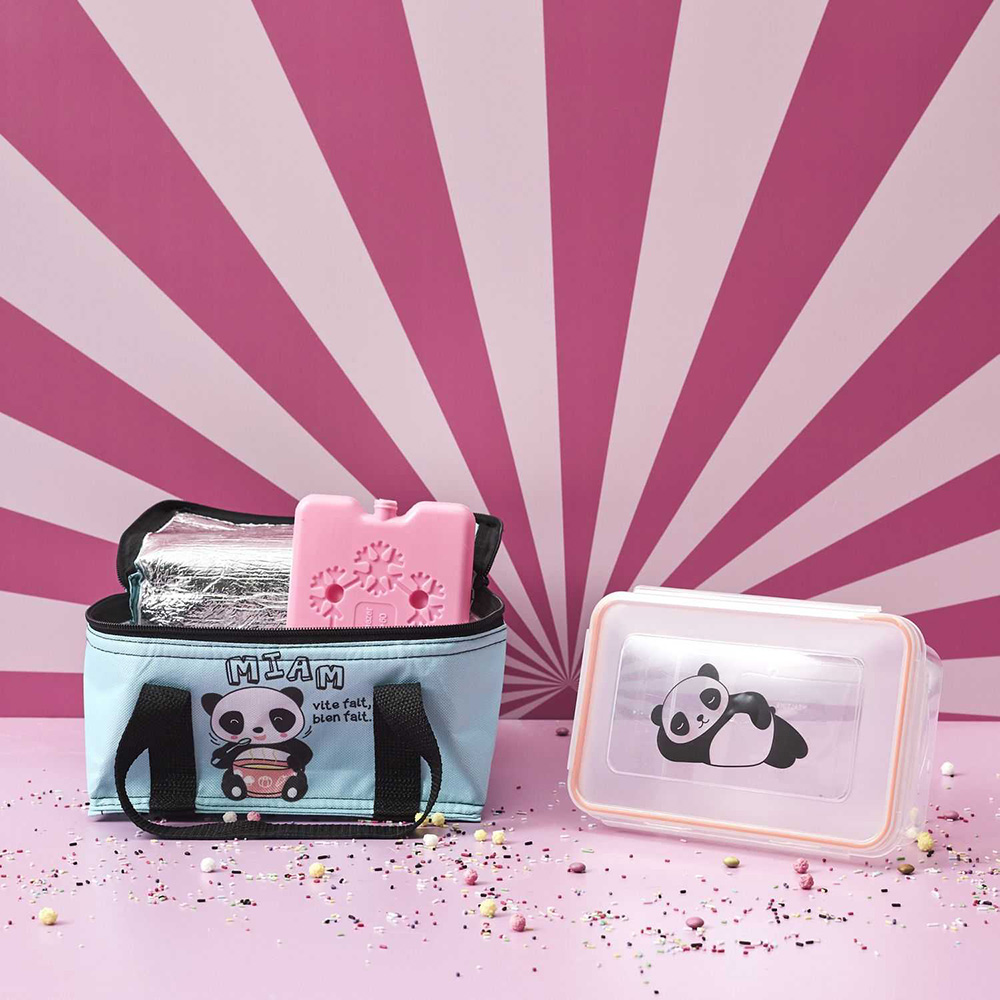 Set Repas Lunch Bag isotherme + Lunch Box Panda Kawaii : Chez ...