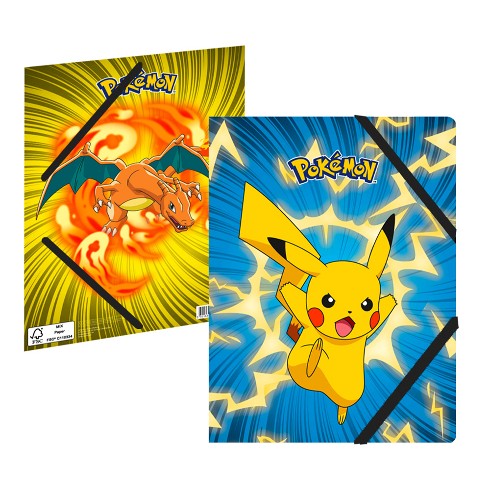 Pochette à rabats POKEMON carton pelliculé : Chez Rentreediscount ...