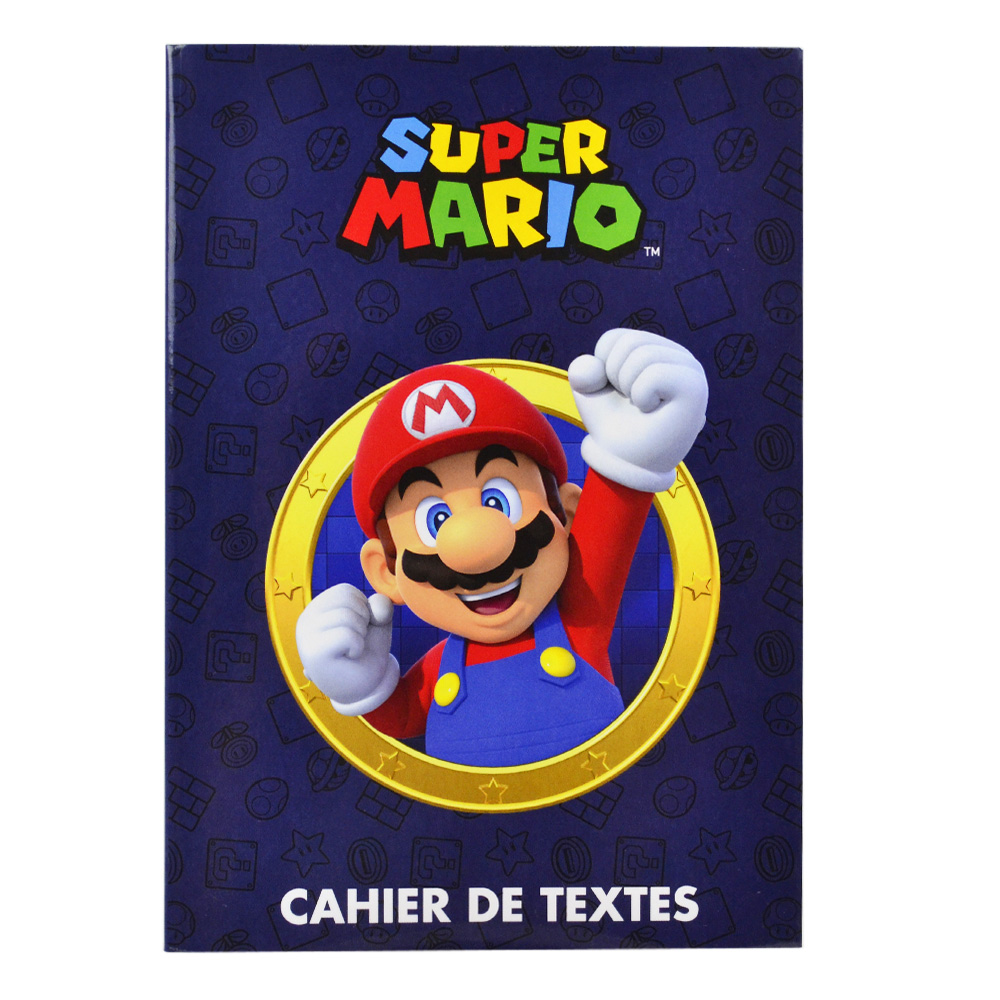 Cahier de texte SUPER MARIO bleu : Chez Rentreediscount Fournitures ...