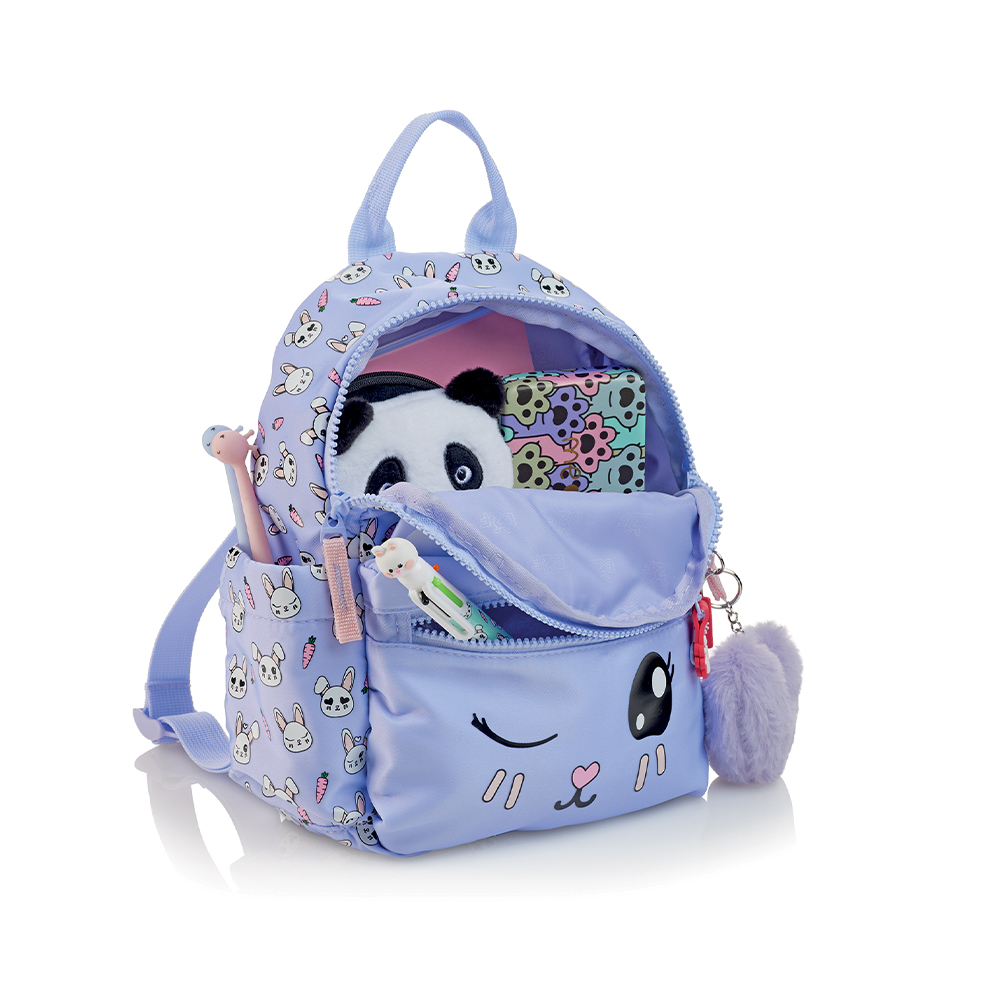 Sac à dos maternelle BACK2FUN lapin mauve : Chez Rentreediscount ...