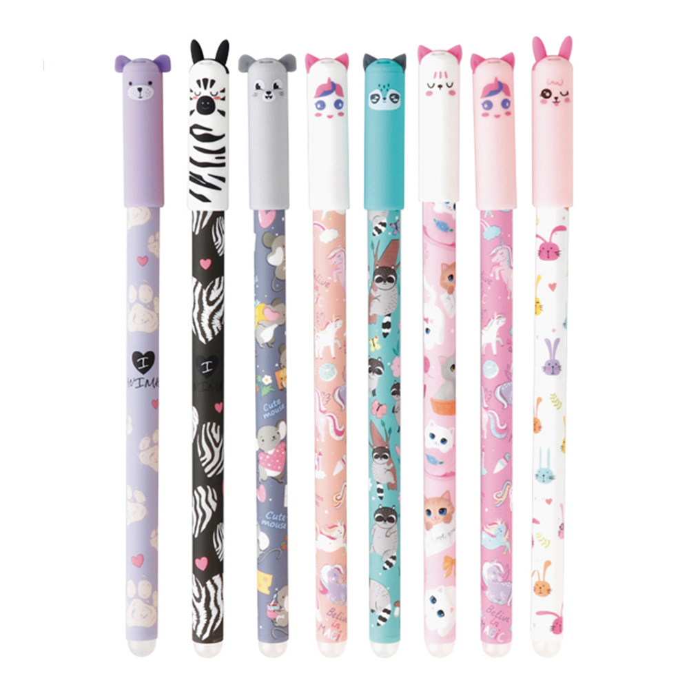 Stylo effaçable MP petits animaux Kawai pointe moyenne 0,5mm ...
