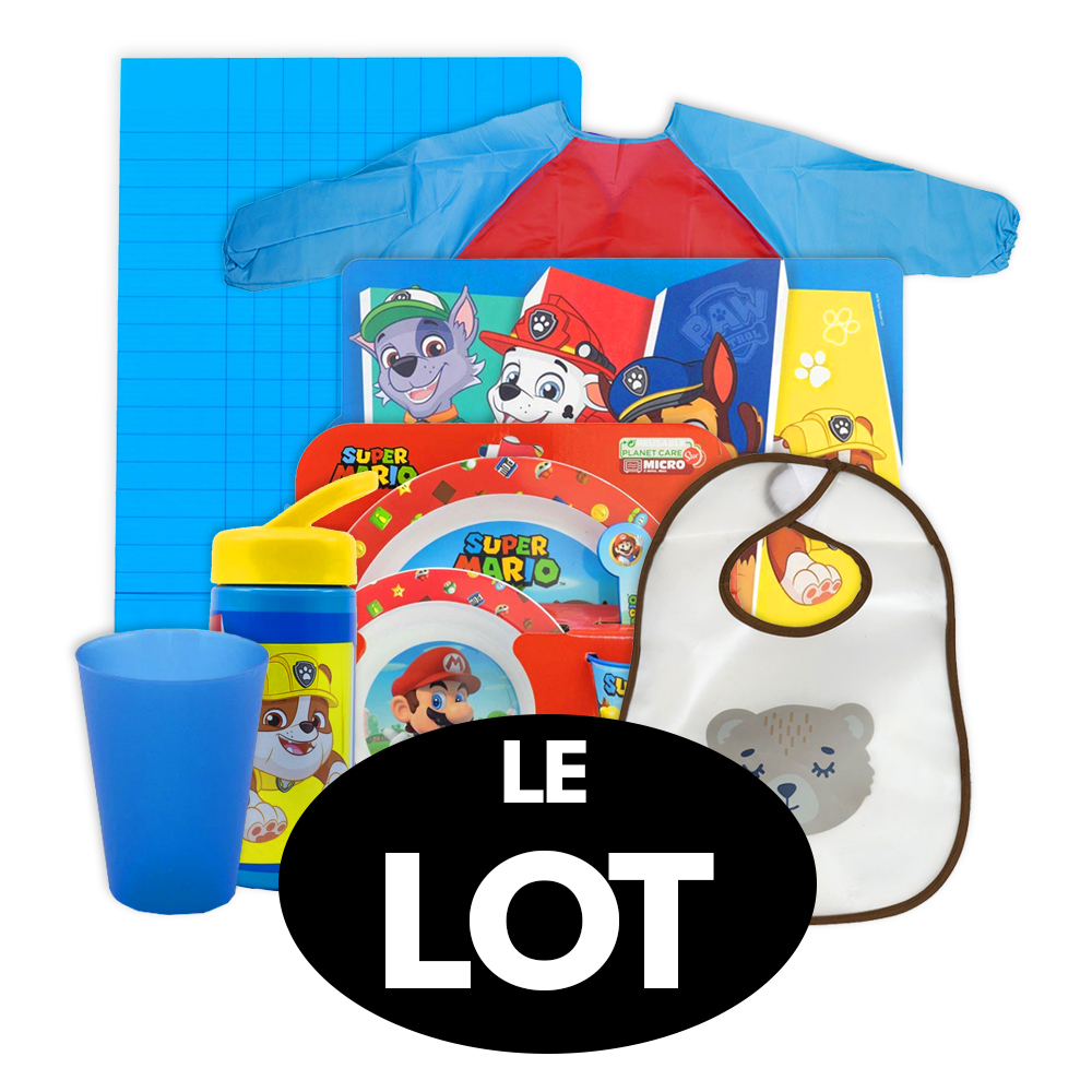 Pack Accueil Garçon, Lunch Box et Boîte Goûter : Rentreediscount