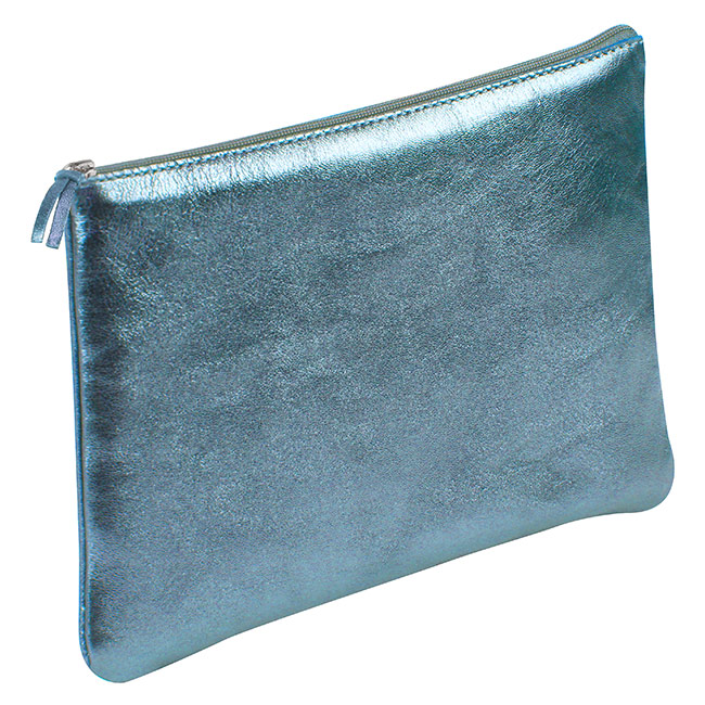 Trousse cuir plate CLAIREFONTAINE irisé Indigo : Chez Rentreediscount ...