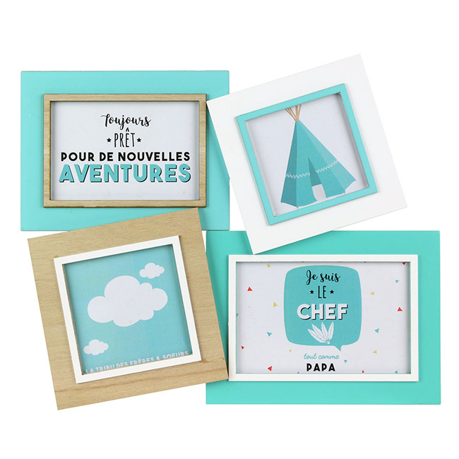 Cadre Photo Kids Pêle Mêle Bleu : Chez Rentreediscount Ma jolie Déco