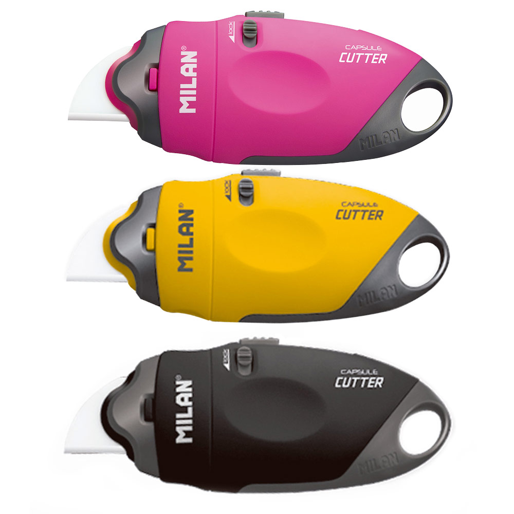 Cutter lame rétractable céramique MILAN Capsule Jaune : Chez ...