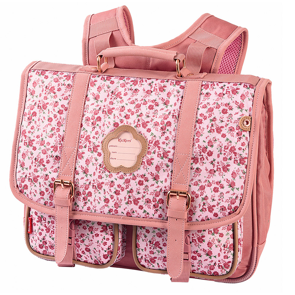 Cartable KICKERS Premium Girl 38cm 2 compartiments Rose : Chez ...