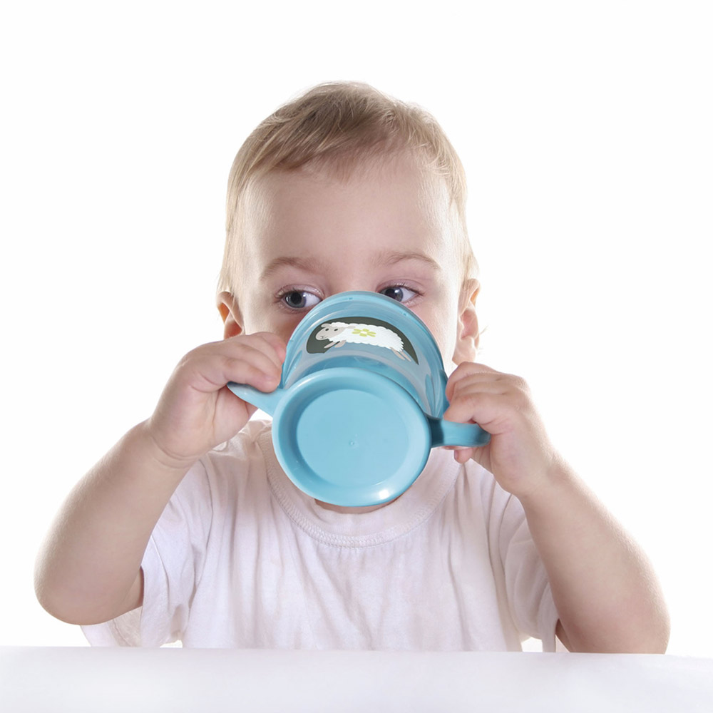 Tasse bébé anti fuite TOM ET ZOE 210ml Bleu : Chez Rentreediscount ...