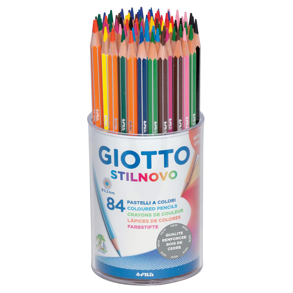 84 Crayons de couleurs intenses GIOTTO mines solides : Chez ...