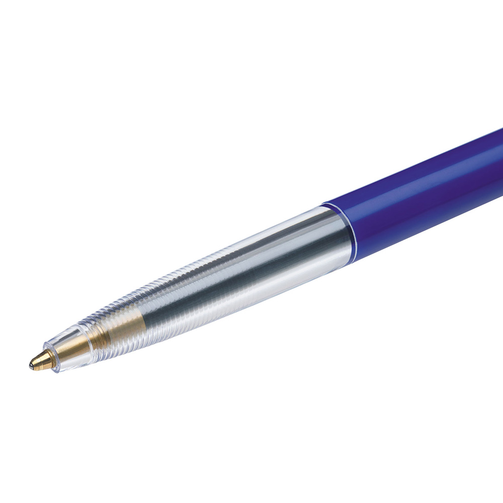 Stylo bille Bic rétractable M10 Pointe moyenne encre bleue : Chez ...