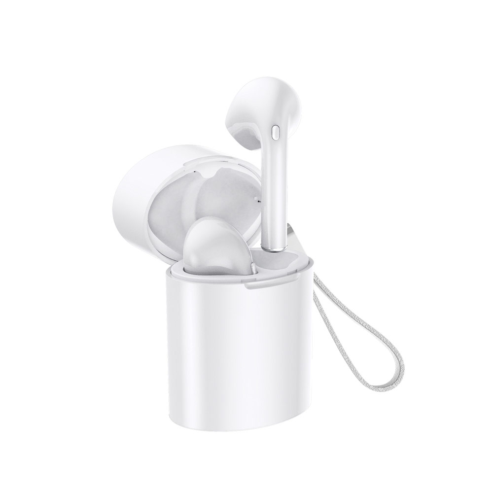 Ecouteurs sans fil rechargeables Earbox Signature blanc : Chez ...