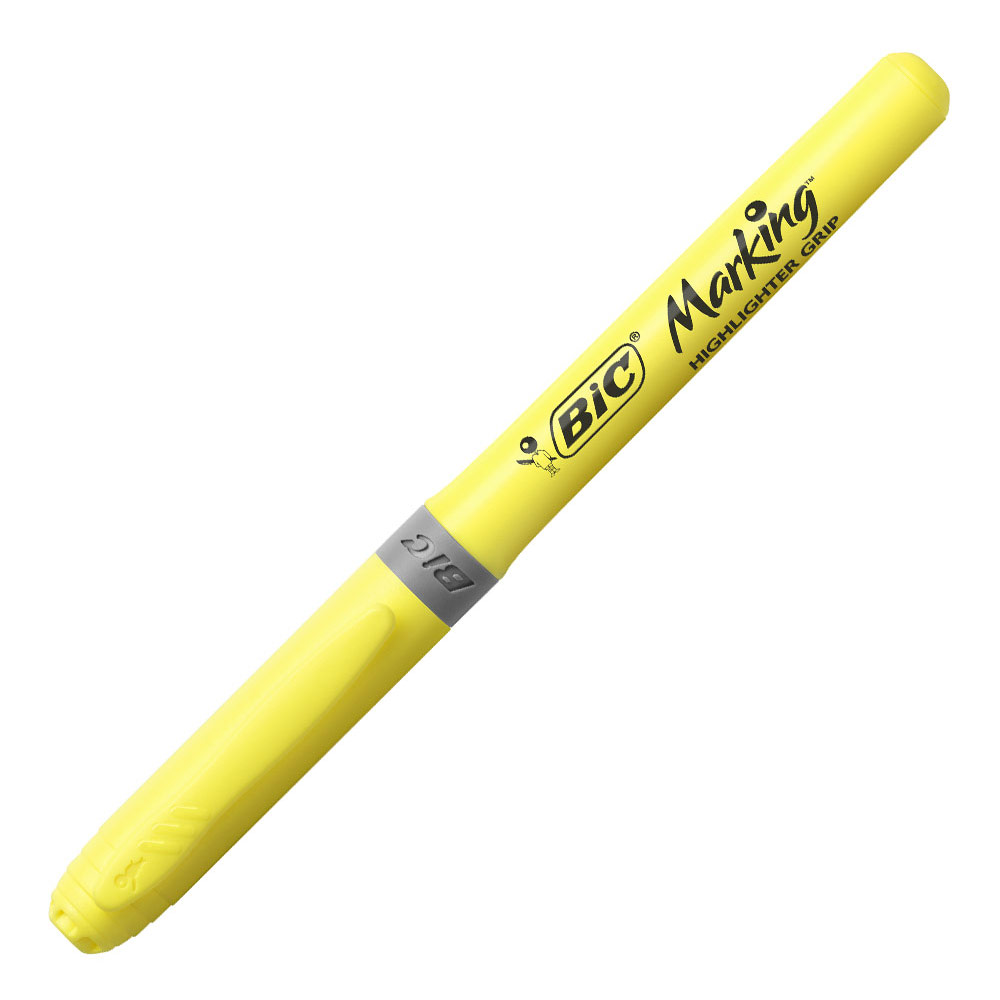 Surligneur stylo BIC Highlighter Grip Pointe biseautée Vert : Chez ...