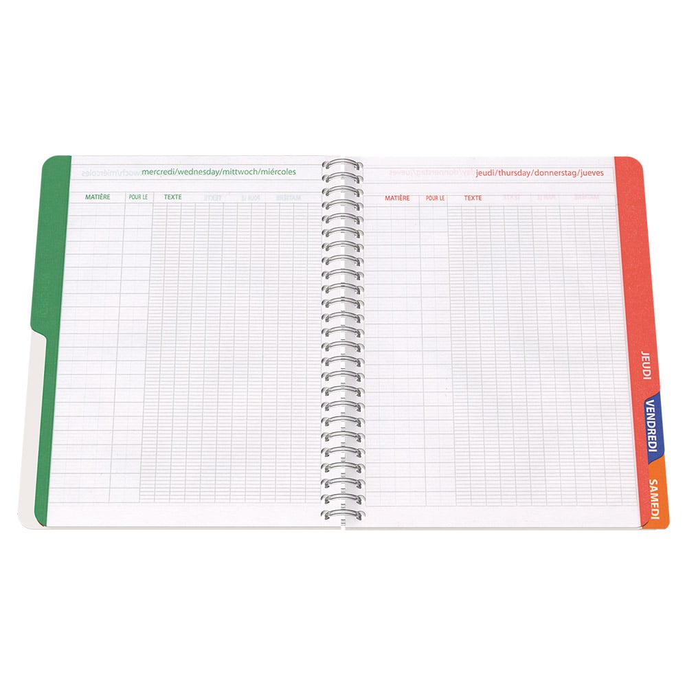 Cahier de textes à spirale HARIBO Collector Bleu ou Rouge : Chez ...