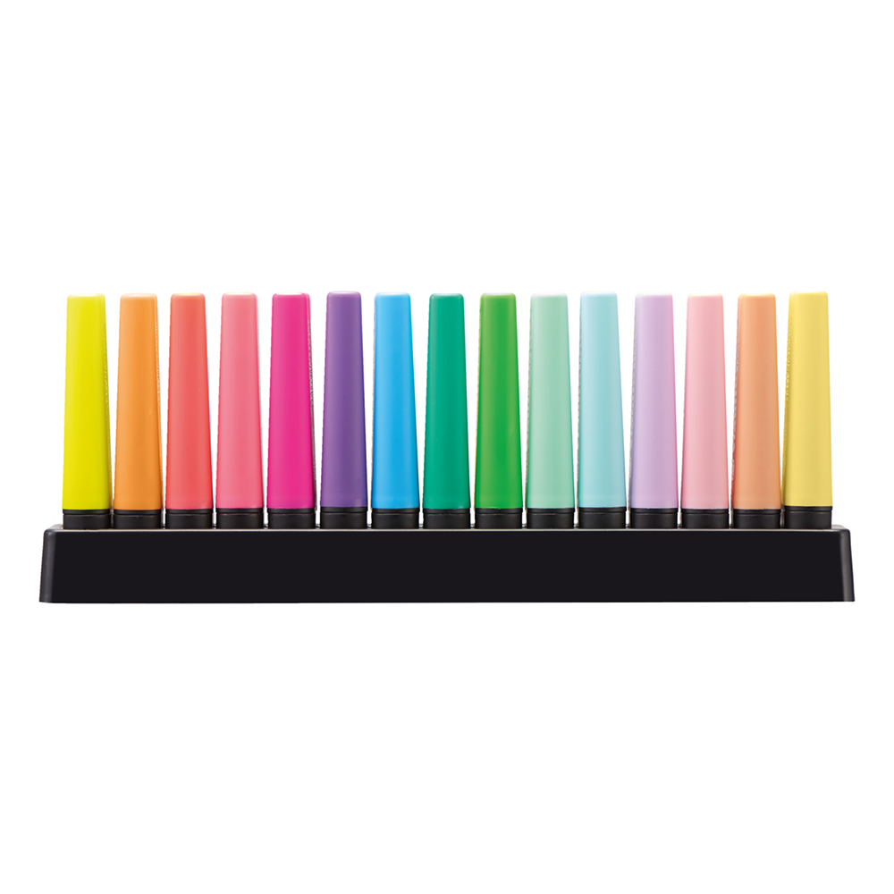 15 surligneurs STABILO Boss fluo + pastel édition collector avec ...