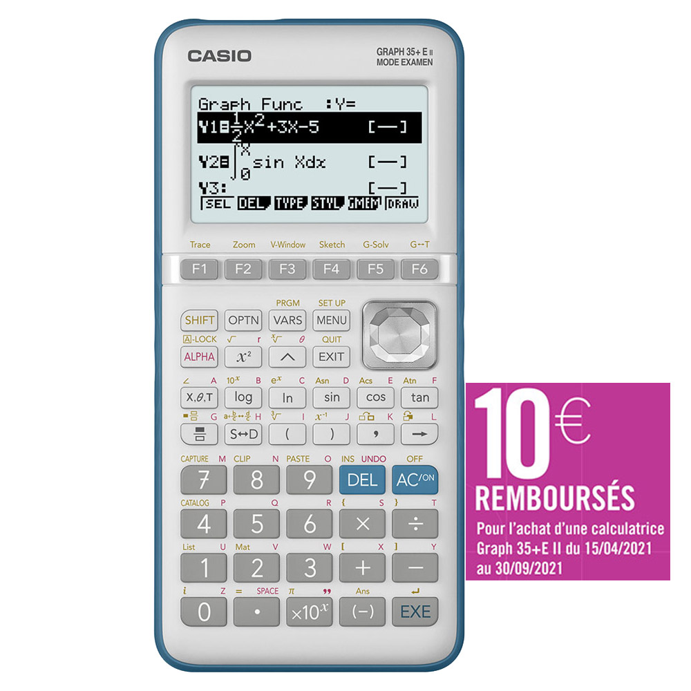 Calculatrice graphique Casio Graph 35+E II : Chez Rentreediscount ...