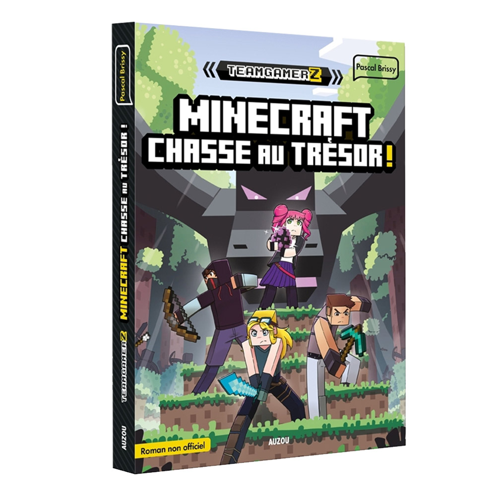 Livre jeunesse MINECRAFT Chasse au trésor - Team Gamerz AUZOU Editions ...