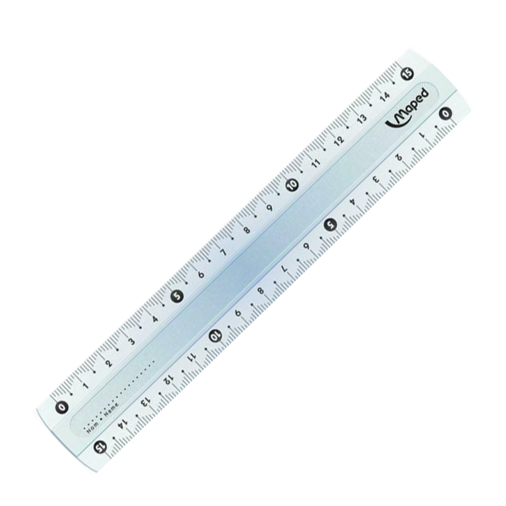 Règle plate MAPED Cristal 15cm : Chez Rentreediscount Fournitures scolaires