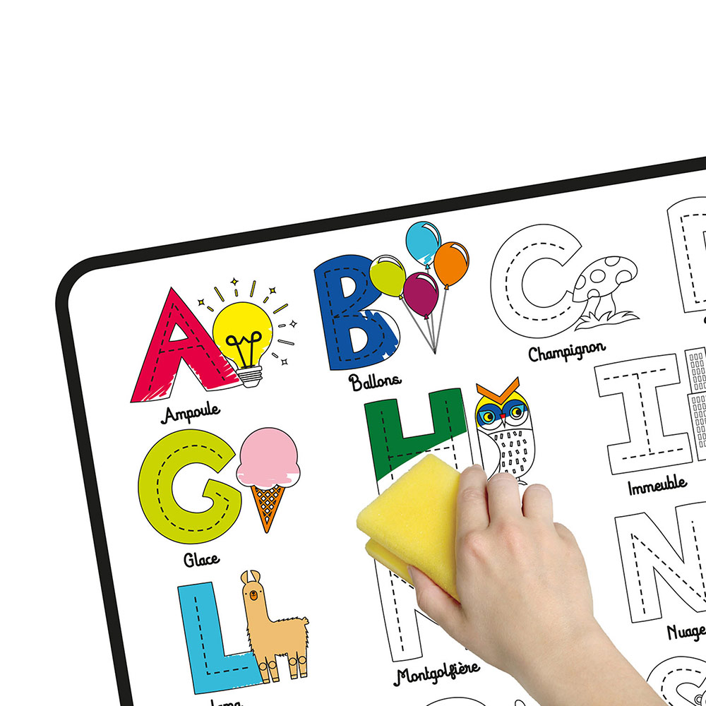 Sous-main éducatif Alphabet à colorier 48x34cm : Chez Rentreediscount ...